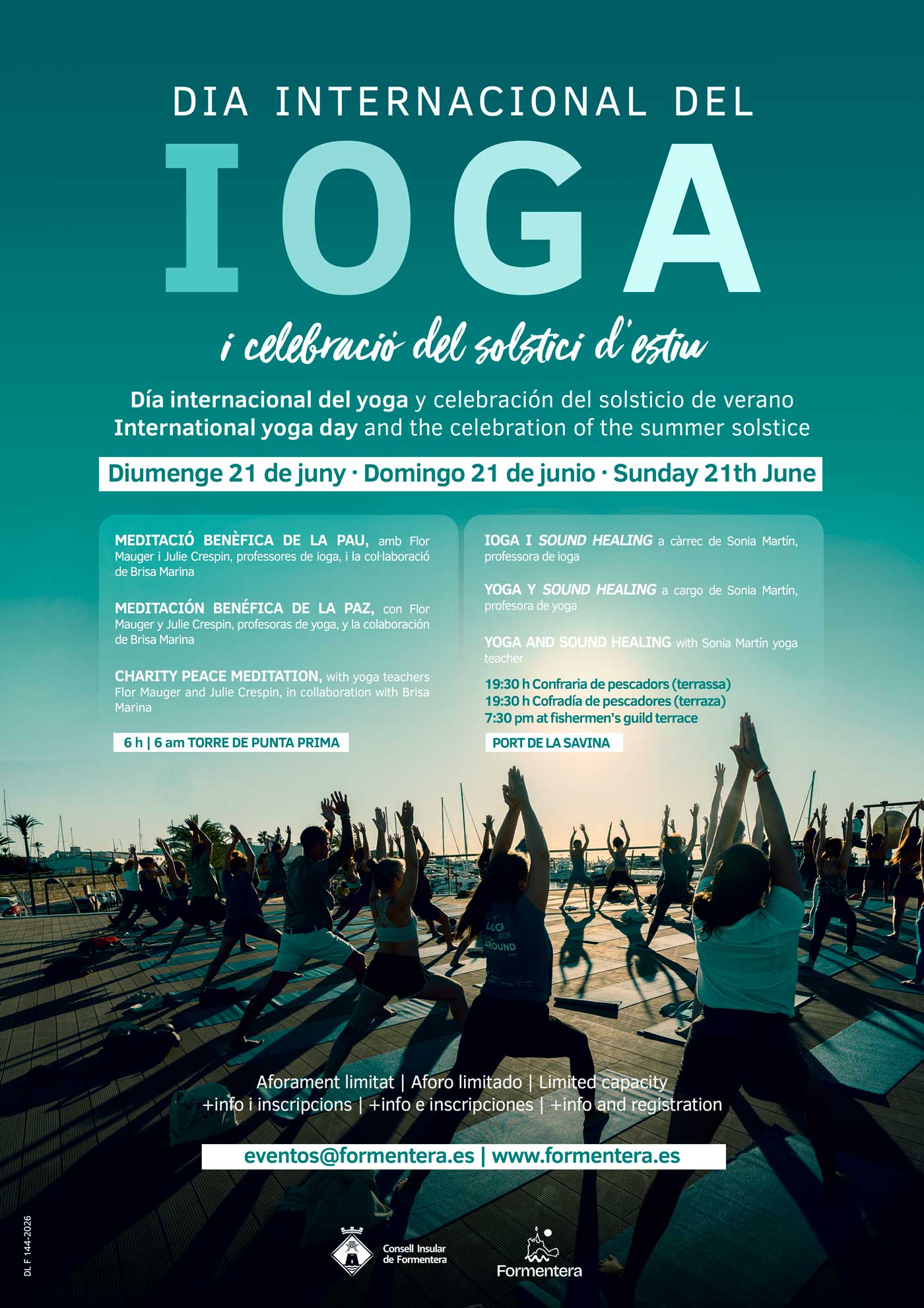 Día Internacional del Yoga 2026 - Formentera Events